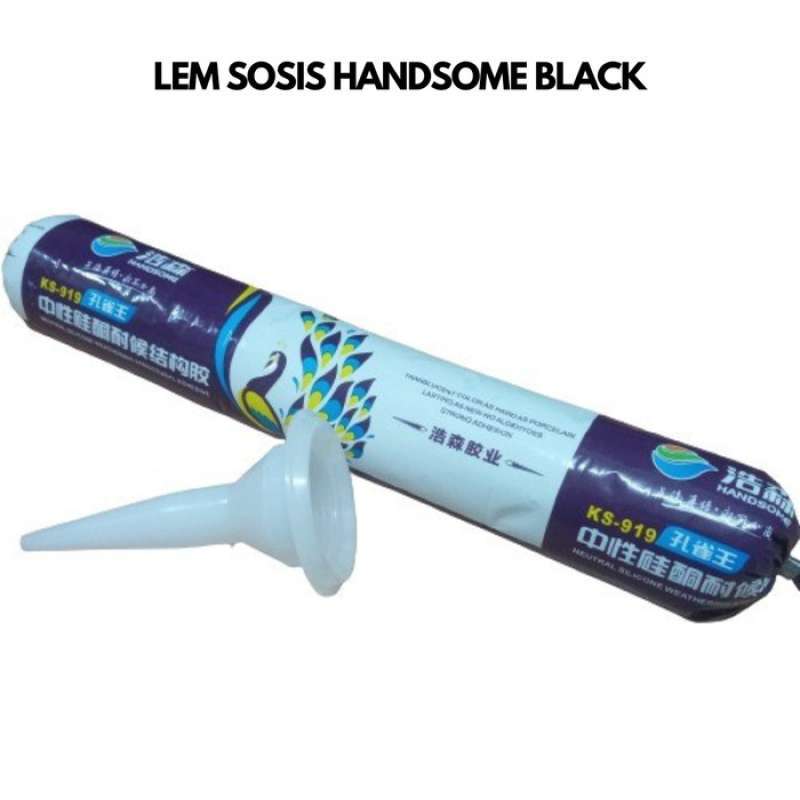 Jual Handsome Lem Silicone Sealant Sosis Bostik Xilflex White 600ml Di ...