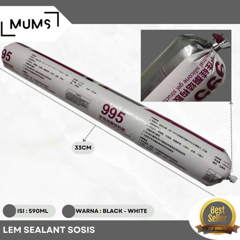 Jual Handsome Lem Silicone Sealant Sosis Bostik Xilflex White 600ml Di ...