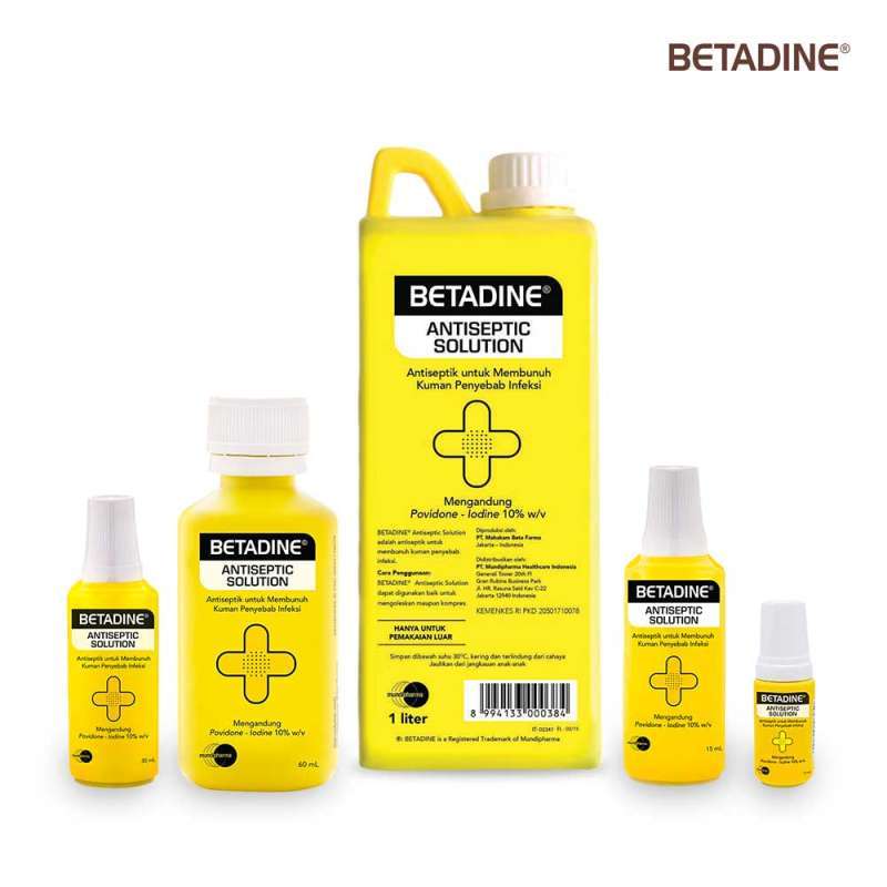 Jual Betadine Solution Cairan Pembersih Luka Variasi - Di Seller ...