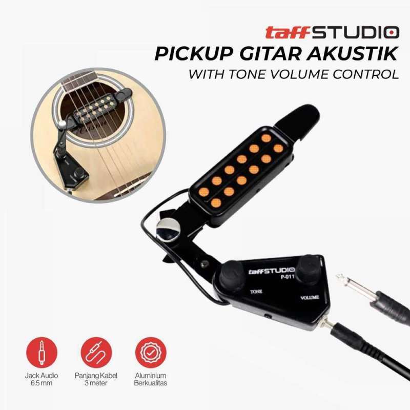 Jual Pickup Gitar Akustik With Tone Volume Control P-011 Kalimba Alat ...
