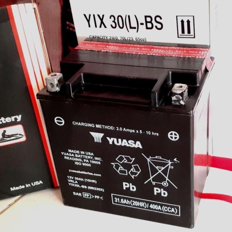 Promo Aki Accu Harley Davidson Fl, Flh Series Yuasa Yix30l Bs 12v 31 ...