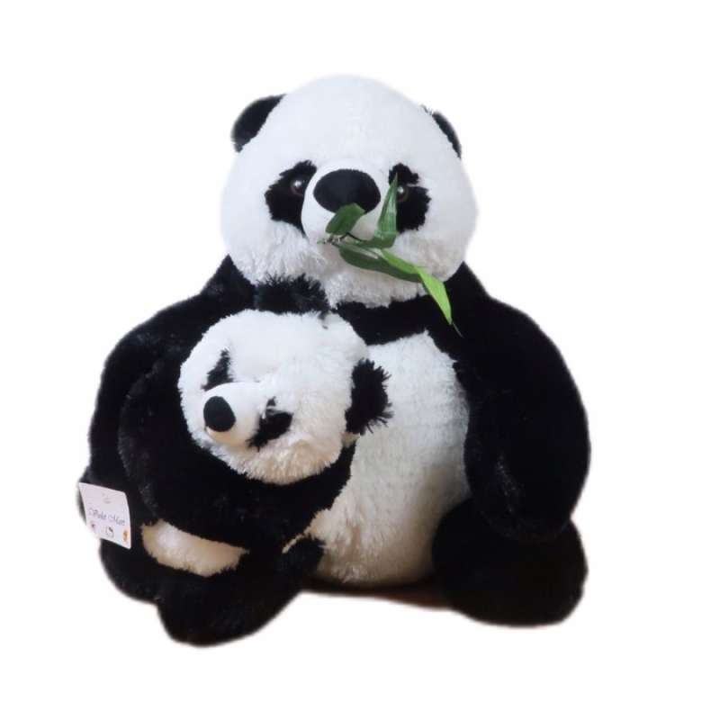 Promo Boneka Panda Daun Dan Anak Lucu Bahan Lembut Diskon 23% Di Seller ...
