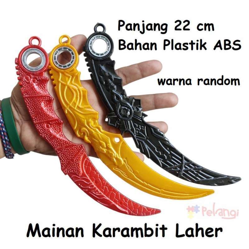Promo Mainan Karambit Plastik - Pretend Toys - Karambit Spinner Laher ...