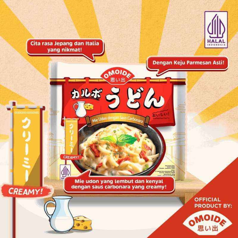 Promo Omoide Carbonara Udon 260 Gr Diskon 15% Di Seller Blibli.com ...