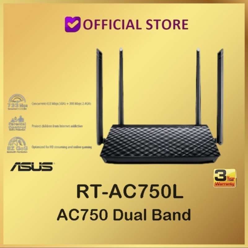 Promo Rt-ac750l Dual Band Ac750 Wireless Router Ac 750 Diskon 23% Di Seller Mari Cell ...