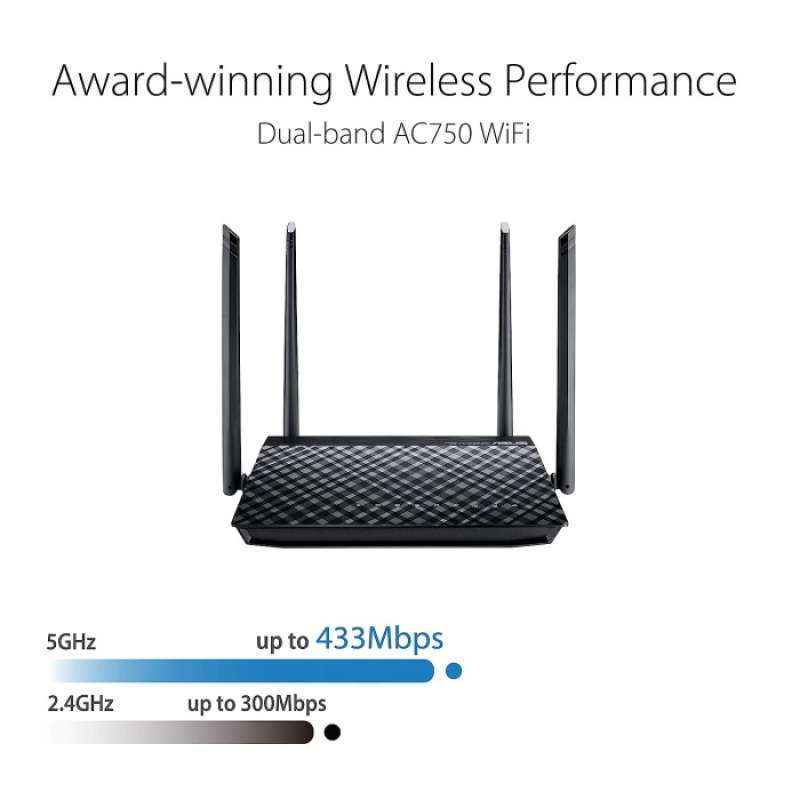 Promo Rt-ac750l Dual Band Ac750 Wireless Router Ac 750 Diskon 23% Di ...