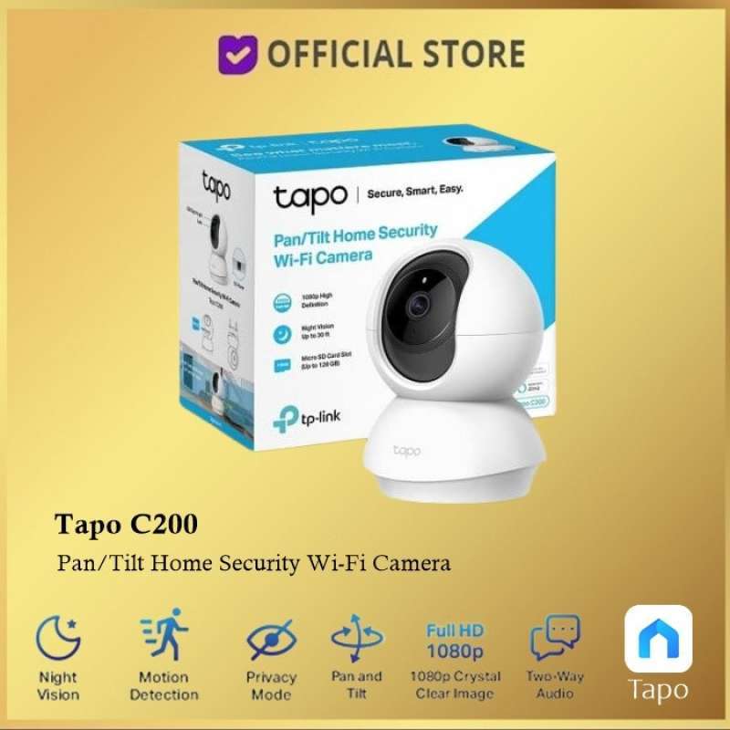 Promo Tp-link Tapo C200 Pan/tilt Home Security Wi-fi Camera - C200 ...