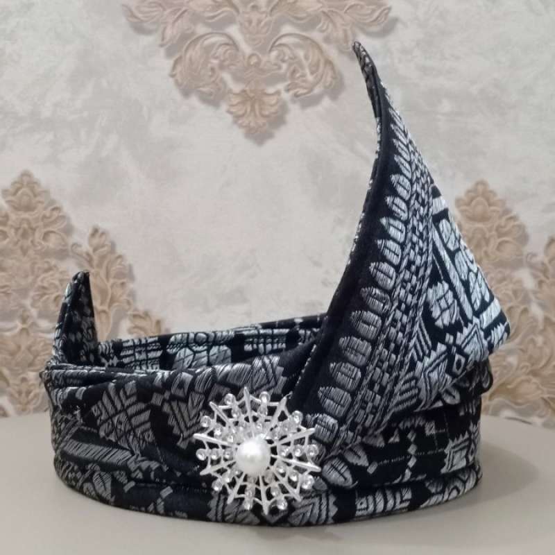 Jual Tanjak Melayu Full Songket Premium Ikat Panglima - Navy Perak Di ...