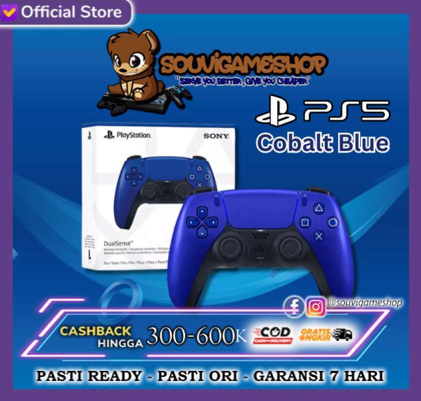 Jual Ps5 Dualsense Dual Sense Stik Stick Controller Wireless Cobalt ...