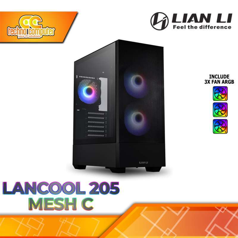 Jual Casing Lian Li Lancool 205 Mesh C - Mid Tower Atx Case Tempered ...