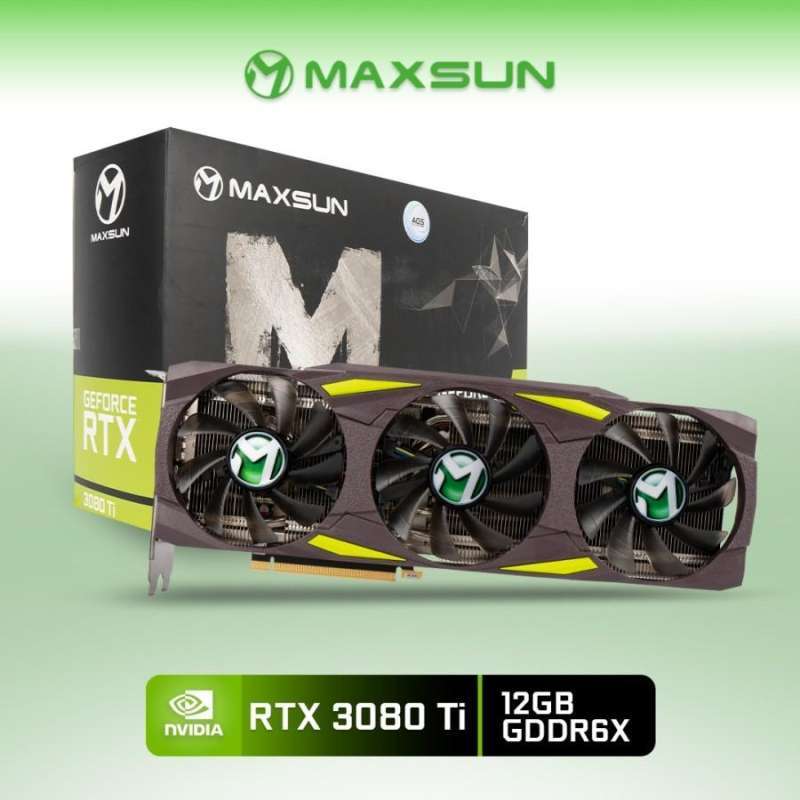 Jual Vga Card / Vga Nvidia Maxsun Rtx 3080 Ti Turbo 12gb Gddr6x 384 Bit Di Seller Ssk Computer ...