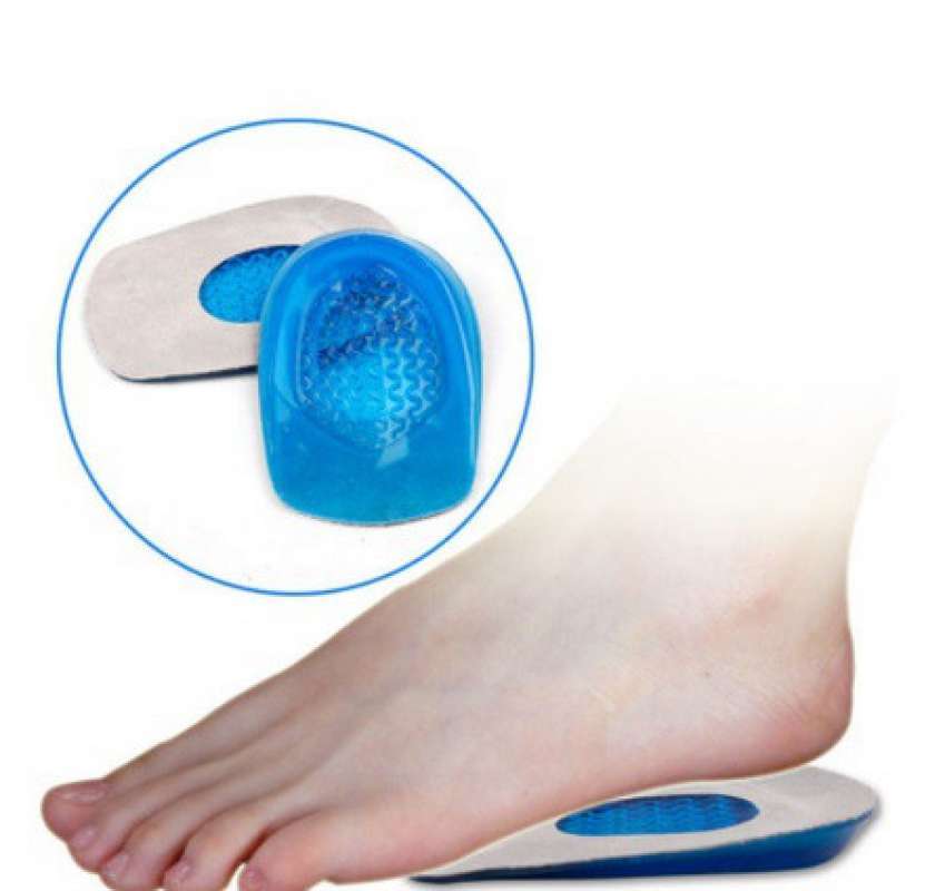 Jual Insoles Gel Alas Tumit Plantar Fasciitis Heel Spur Pain Cushion ...