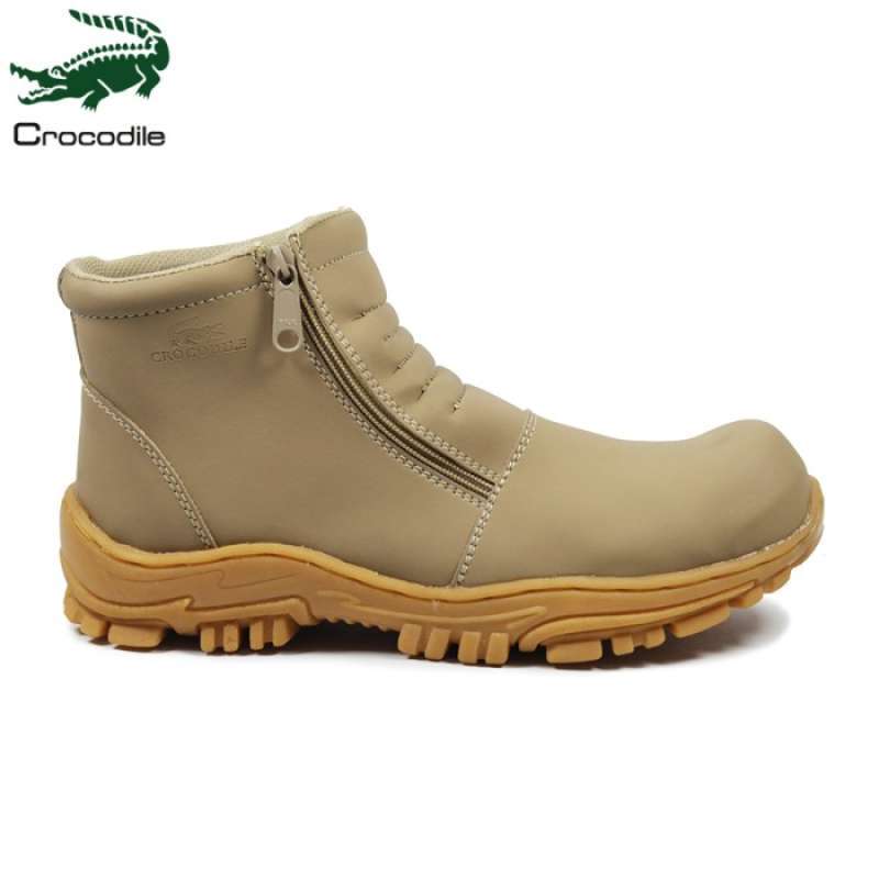 Jual Sepatu Boots Tanpa Tali Crocodile Strut Sepatu Safety Boots Ujung ...