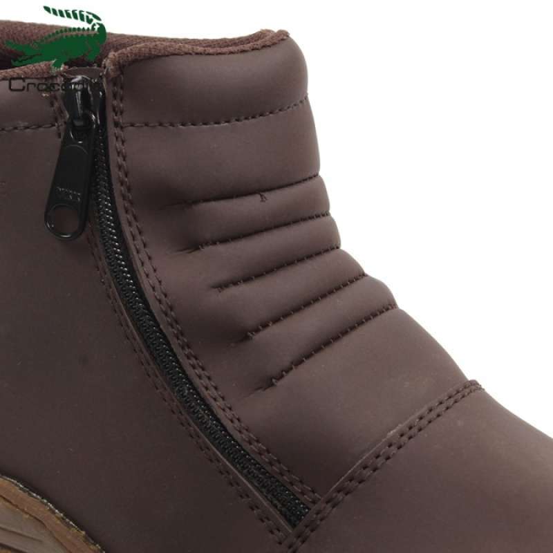 Jual Sepatu Boots Tanpa Tali Crocodile Strut Sepatu Safety Boots Ujung ...