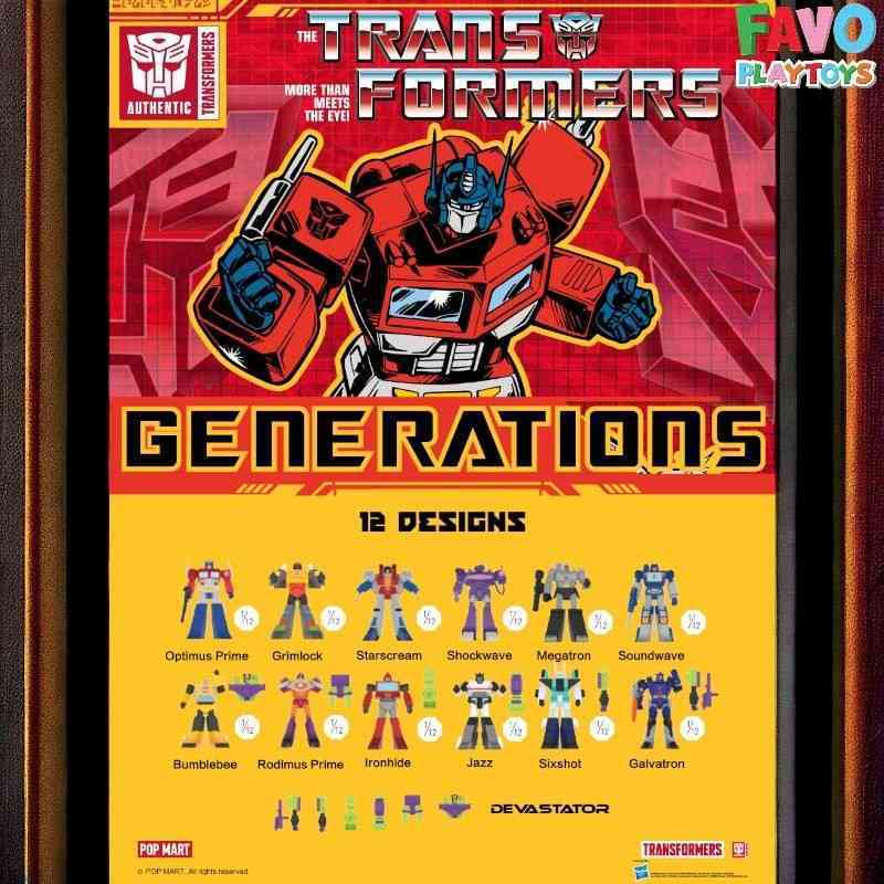 Promo Pop Mart Transformers Generations Series - Full Set 12 Pcs Blind ...
