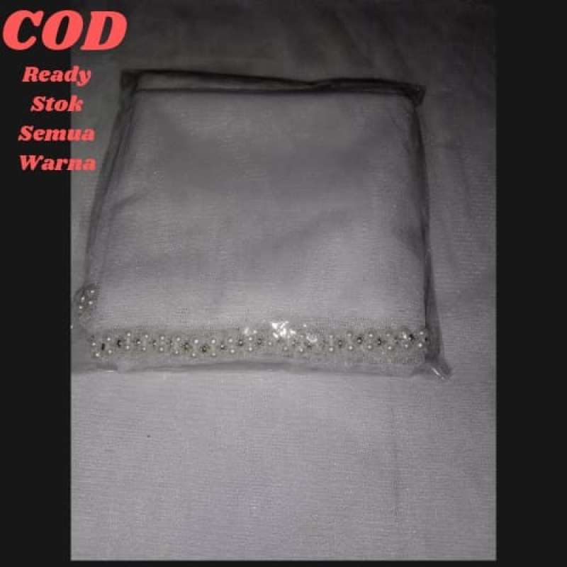 Jual Slayer Pengantin Tile Mutiara/manik,veil Ibu Besan, Wisuda - Biru ...