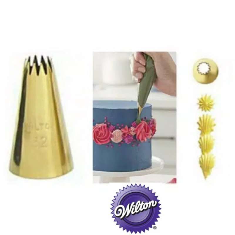 Promo Spuit Wilton Bintang No 32 Golden Wilton Gold Emas Piping Tips ...