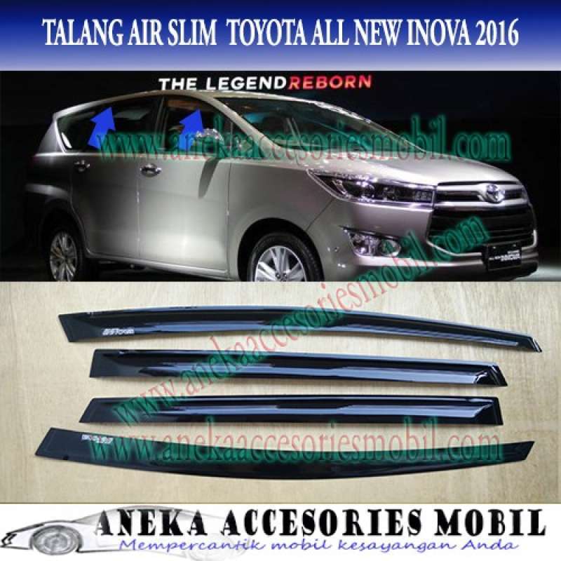 Promo Talang Air/side/door Visor Slim Toyota All New Innova Reborn 2016 Diskon 33% Di Seller ...