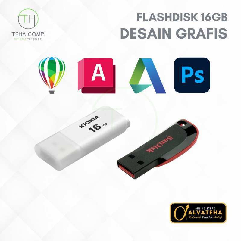 Jual Flashdisk 16gb Desain Grafis Cdr Psd Acad Graphic Design S0ftw4re ...