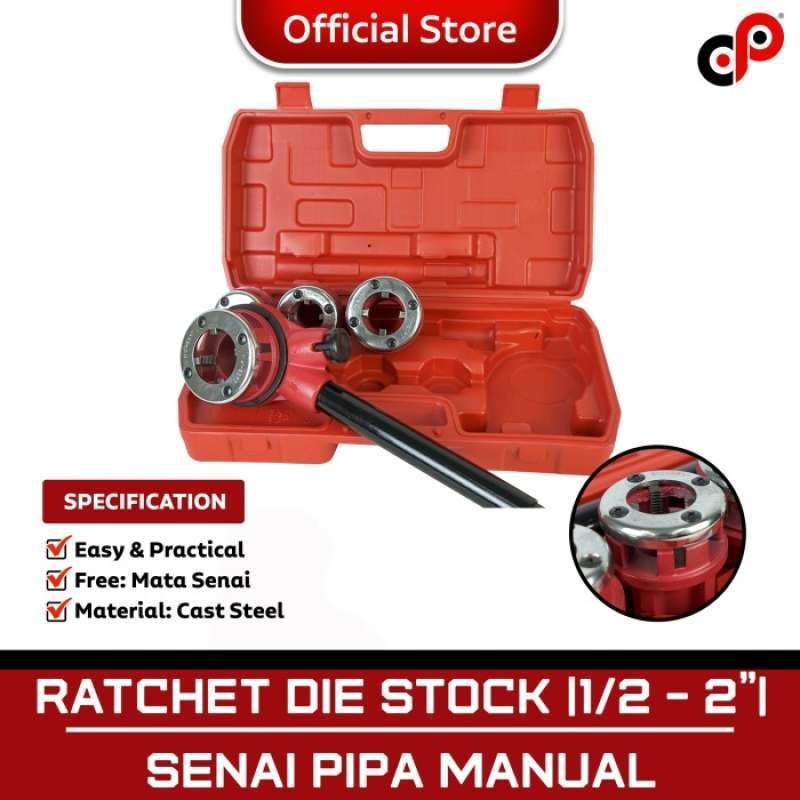 Promo Senai Pipa Manual| Ratchet Die Stock| 1/2 - 1 1/4 | 1/2 - 2| 60 ...