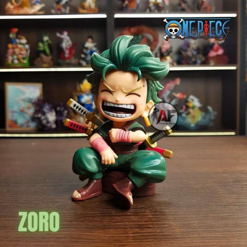 Promo Action Figure One Piece Happy Zoro, Sanji, Luffy Chibi Cr Studio ...