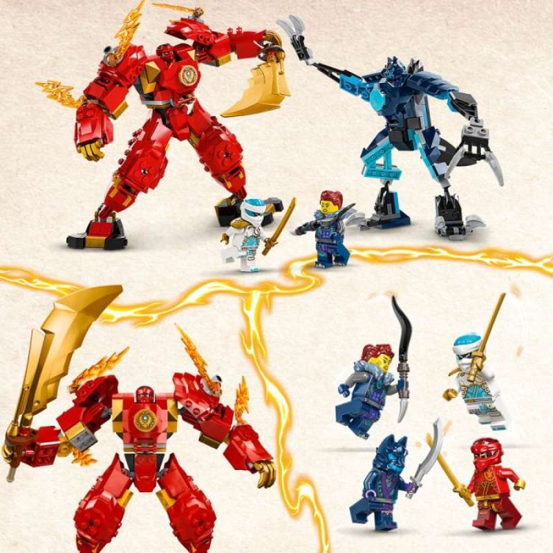 Promo Toys Kingdom Lego Ninjago Kais Elemental Fire Mech 71808 Diskon ...