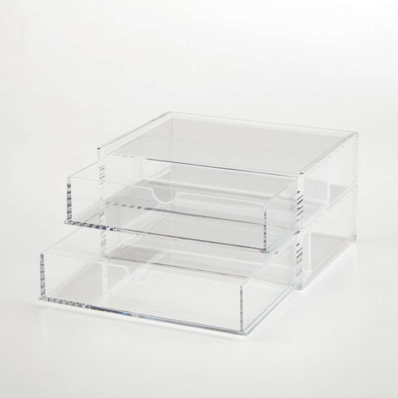 Promo Muji - Acrylic Stackable 2-row Drawer Terbaru - With Lid - S ...