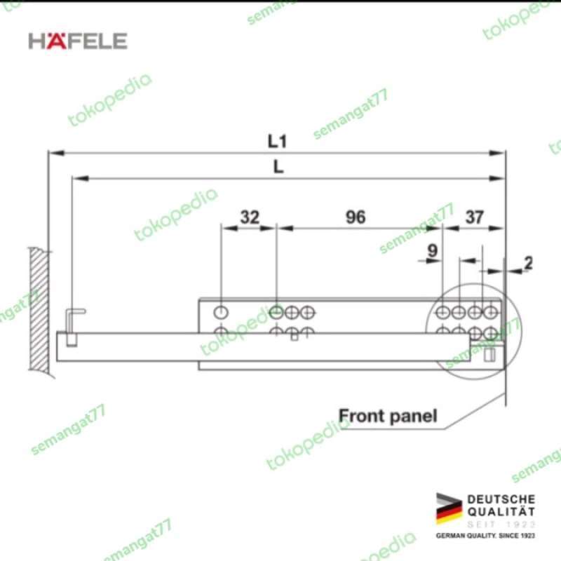 Promo Rel Laci Tandem 30cm Double Track Slow Motion Hafele Terbaik ...
