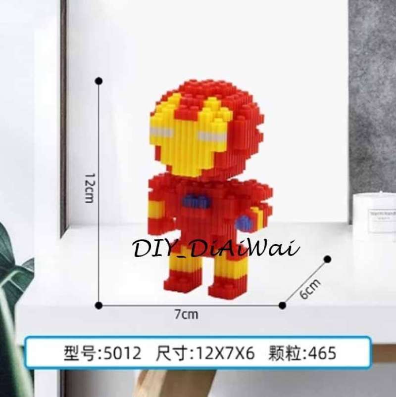 Promo Nano Block Monkey D Luffy One Piece | Iron Man - 5026 Diskon 10% ...