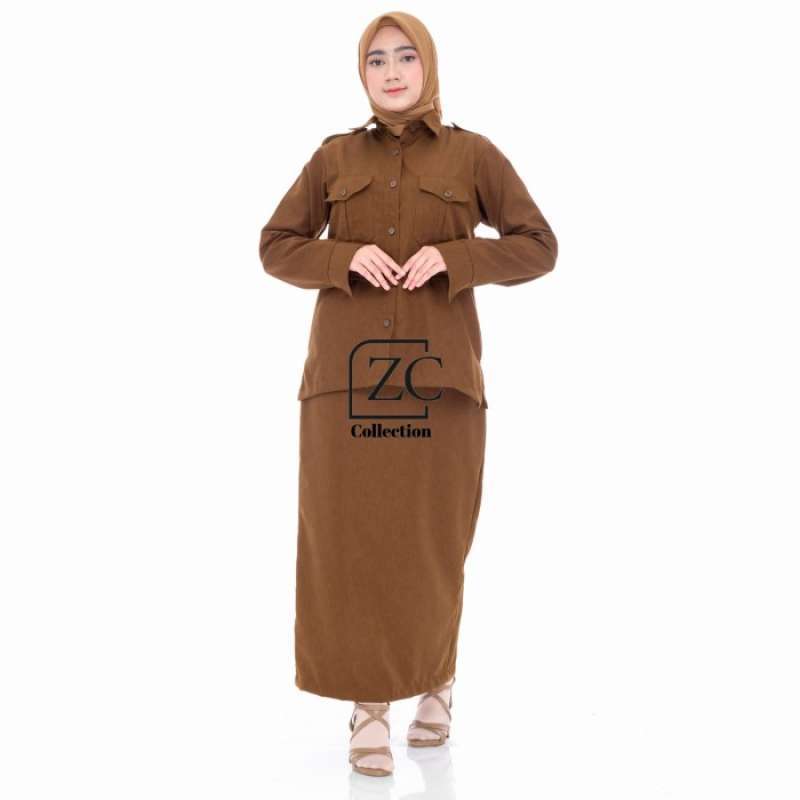 Jual Seragam Pns Wanita Khaki Tua Rok Pns Wanita Setelan Pns Baju Pns Pns - Khaki Tua S Di ...
