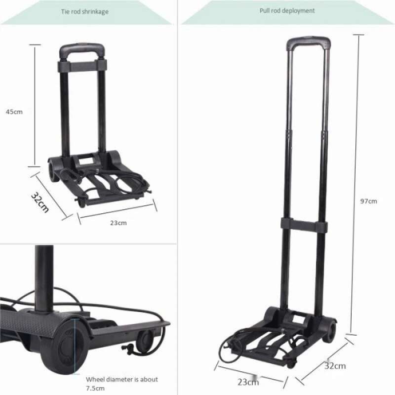 Promo Trolley Mini Galon Koper Lipat Portable Luggage Cart 32x23cm 40kg ...