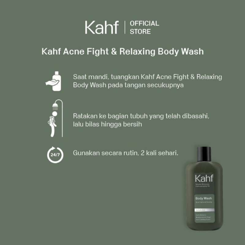 Jual Twinpack Kahf Acne Fight And Relaxing Body Wash Di Seller Pro-id ...