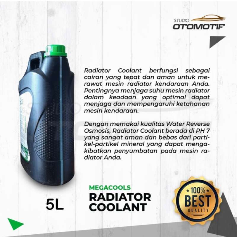 Jual Megacools Coolant 5l Hijau Air Radiator Coolant 5 Liter Di Seller ...