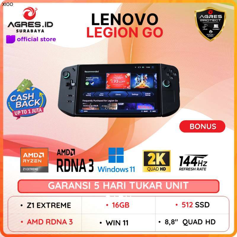 Jual Lenovo Legion Go Amd Z1 Extreme 16gb 512gb W11 Wqxga 144hz Di ...