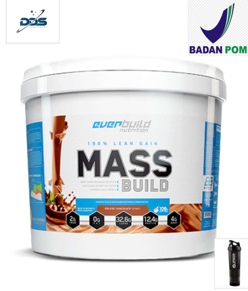 Promo Everbuild Nutrition 100% Lean Gain Mass Build Massbuild 12lbs ...