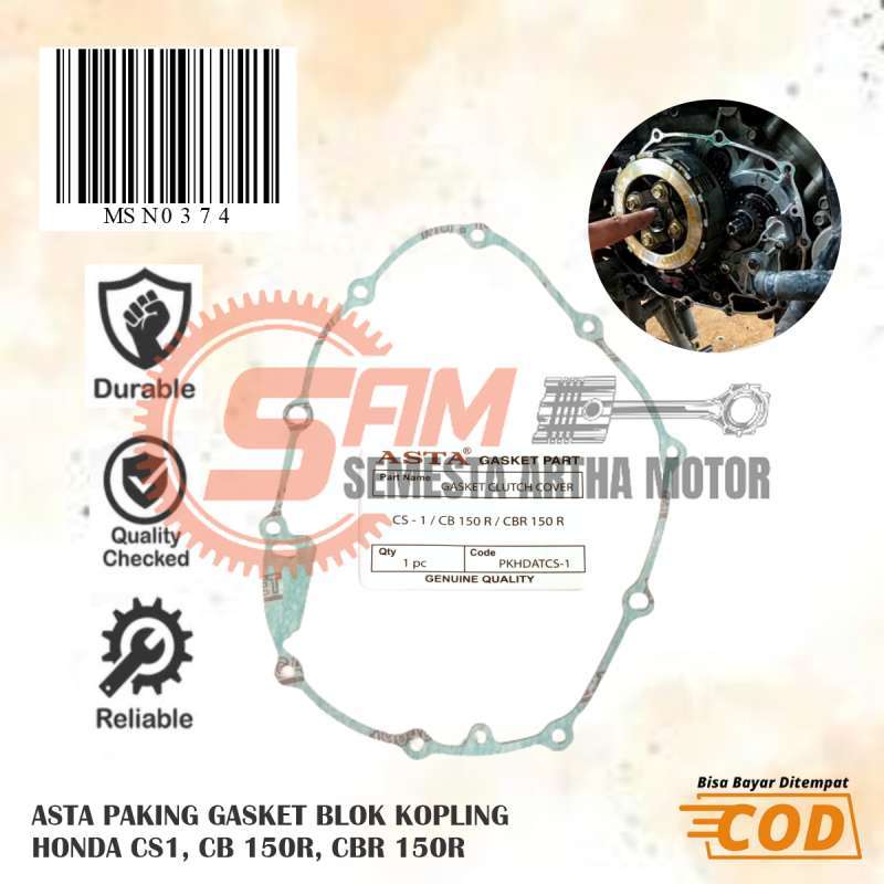 Jual Asta Paking Gasket Blok Kopling Honda Cs1 Cb 150r Cbr 150r Bak Kanan Clutch Seal Di Seller ...