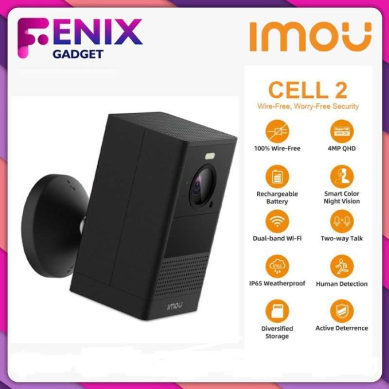 Promo Imou Cell 2 Full Color Night Vision Dual Band Wifi Wire Free ...