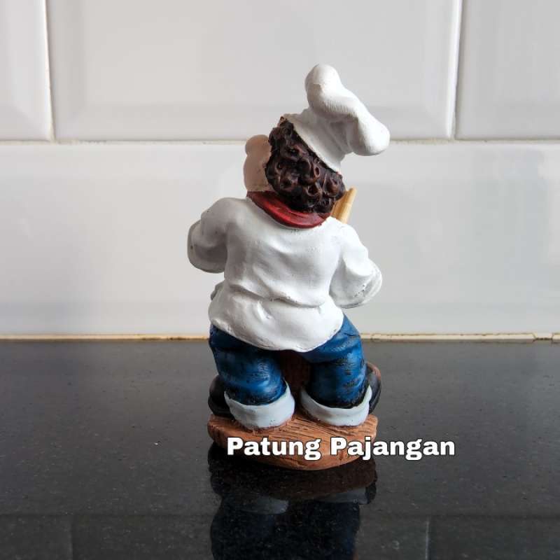 Promo Patung Koki Pajangan Chef Tempat Tusuk Gigi Tooth Dekor Hiasan ...