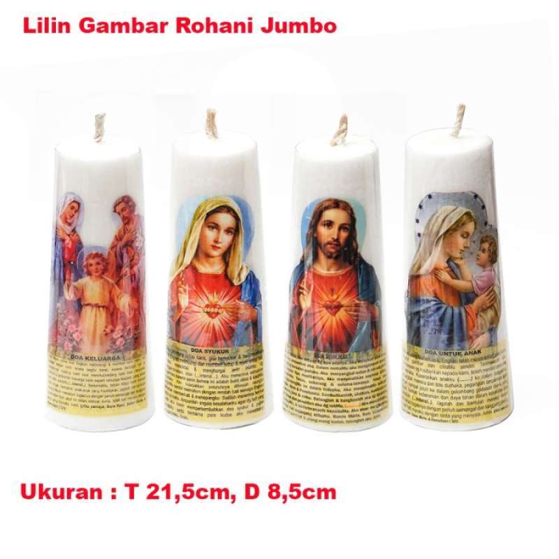 Promo Lilin Doa Misa Altar Gereja Paskah Gambar Rohani Jumbo Uk.21,5 X ...