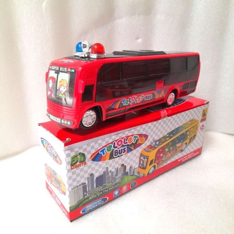 Promo Mainan Mobil Bus Telolet Ada Suara Dan Lampu 5d 368b-6 Bump N Go ...