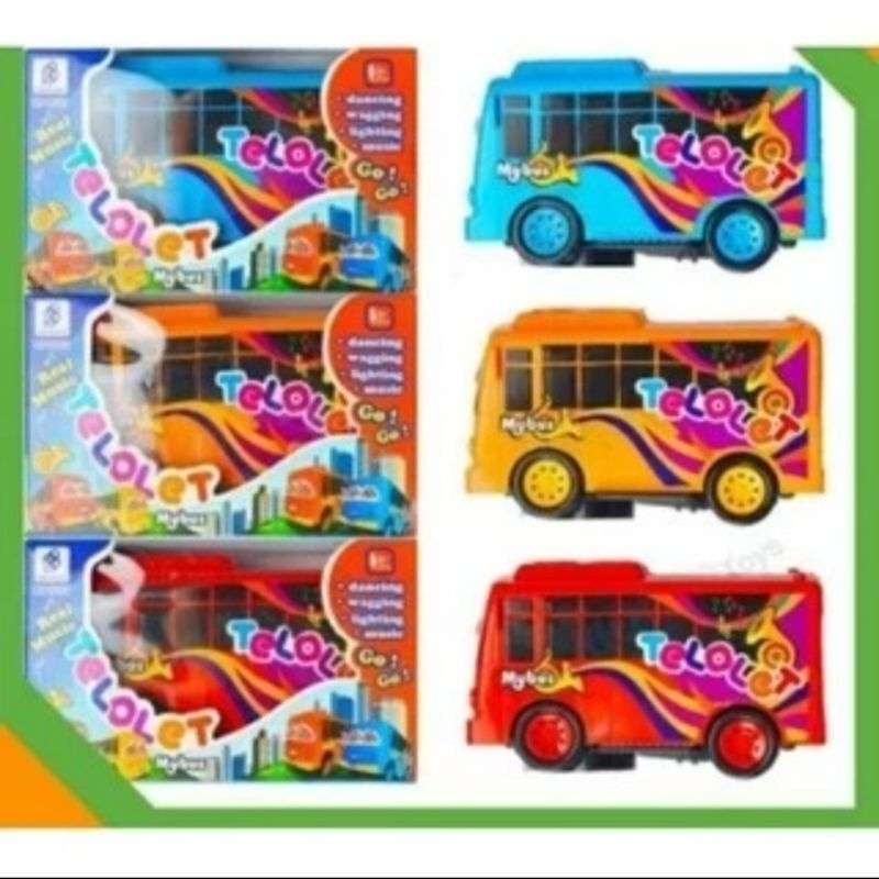 Promo Mainan Mobil Bus Telolet Ada Suara Dan Lampu 5d 368b-6 Bump N Go ...
