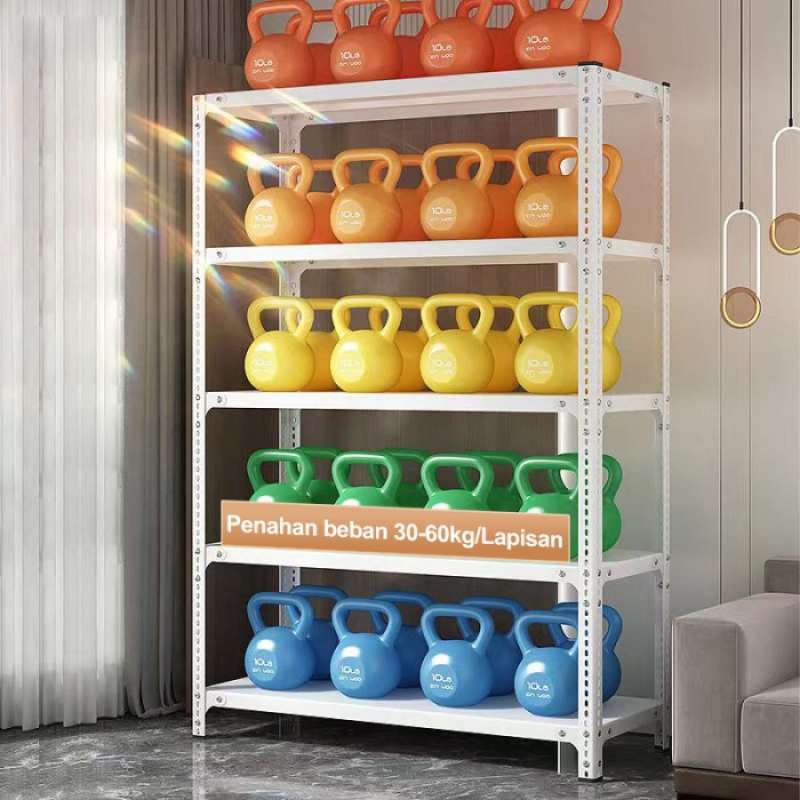 Jual Rak Besi Siku 5 Susun Tanpa Baut Serbaguna Botless Rack Stainless ...