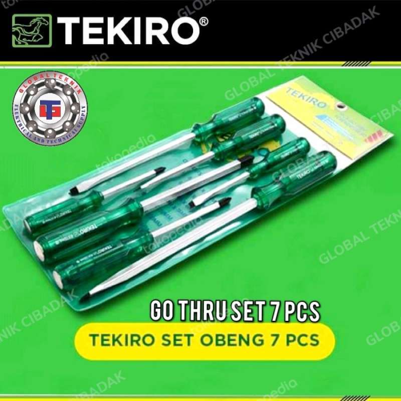 Promo Obeng Set Tembus 7 Pcs Tekiro Go Thru Screwdriver Diskon 23% Di ...