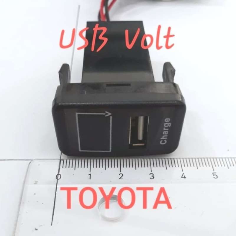 Promo Colokan Usb Port Toyota Charge Dan Voltmeter Diskon 23% Di Seller ...