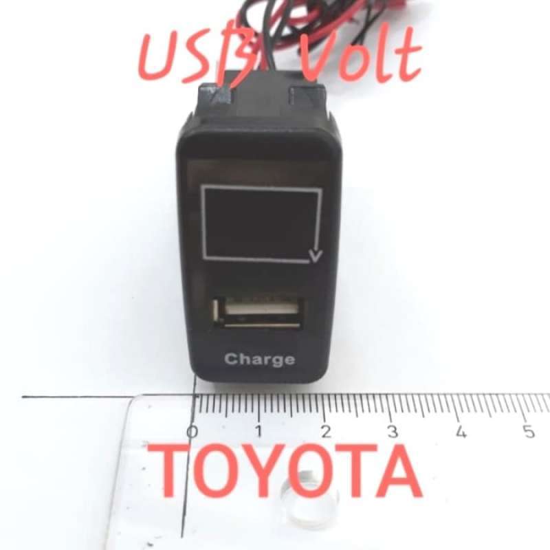 Promo Colokan Usb Port Toyota Charge Dan Voltmeter Diskon 23% Di Seller ...