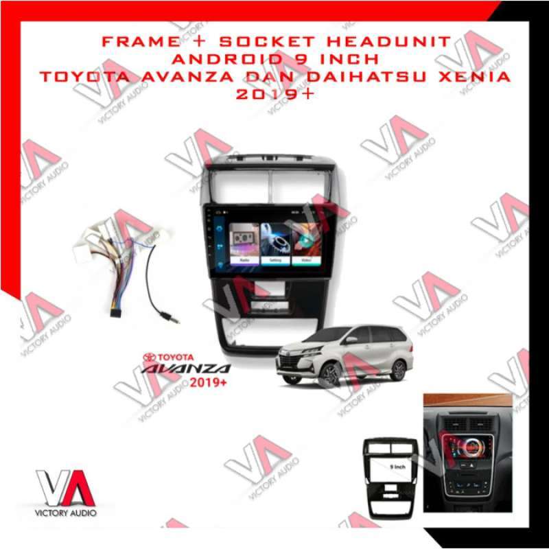 Promo Frame Socket Pnp Head Unit Android 9 Inch All New Toyota Avanza Xenia Diskon 23% Di Seller ...