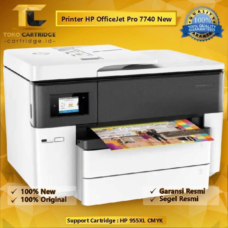 Promo Printer Hp Officejet Pro 7740 A3 Wide Format Print Scan Copy Fax ...
