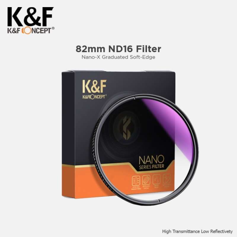 Promo Knf Concept 82mm Lens Filter Nano-x Graduated Gnd16 Filter K&f ...