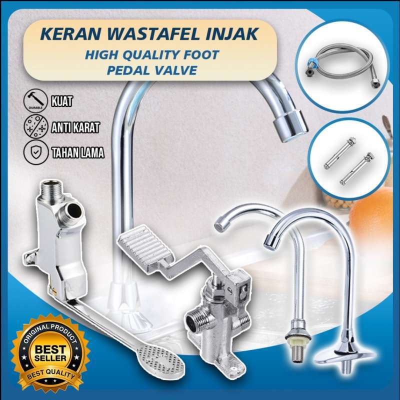 Promo Kran Injak Wastafel Atau Cuci Piring Bahan Great Quality Sus 304 ...
