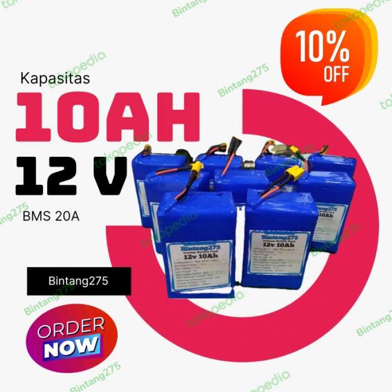 Jual Baterai Pack 12v 10ah 12.6v Dc Battery Lithium Ion Custom Di ...